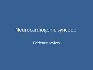 Neurocardiogenic syncope BY DR SHAJUDEEN.pptx