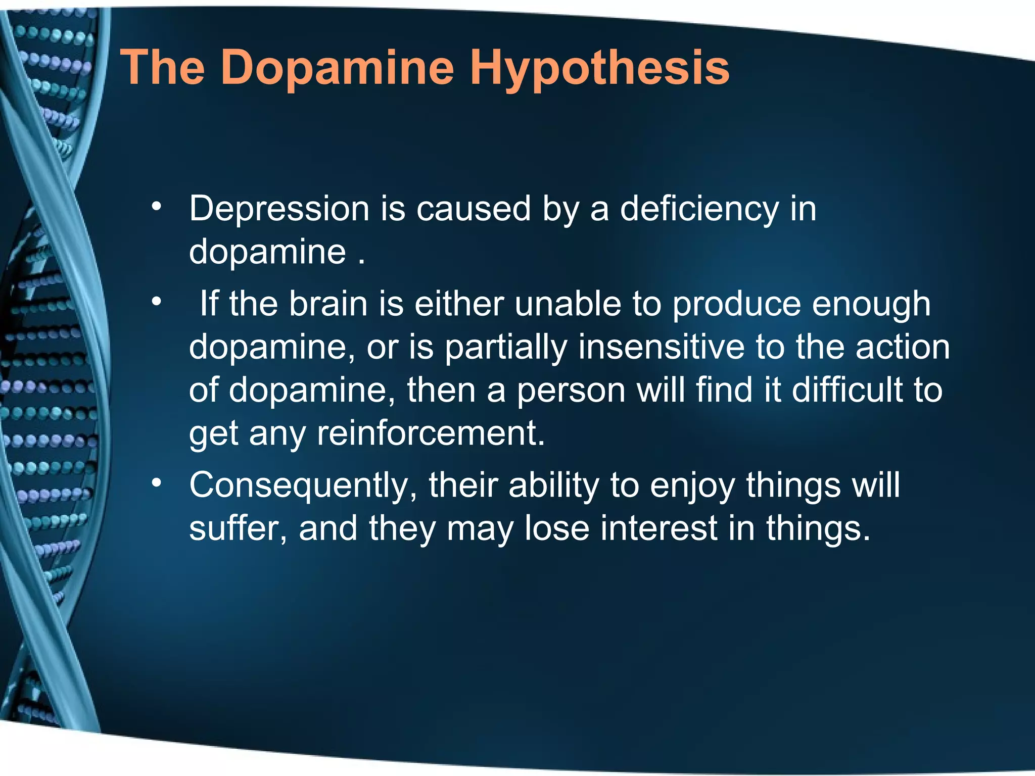 Neurochemical basis of mood disorders | PPT