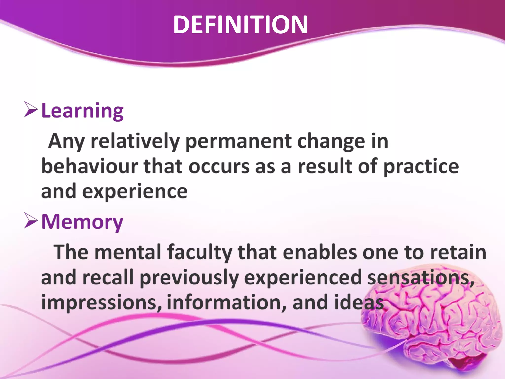 Neuro chemistry of Learning and memory | PPT