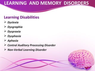 Neuro chemistry of Learning and memory | PPT