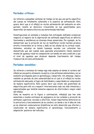 Neurociencias y desarrollo temprano | DOC