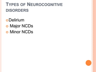 neurocognitive personality disorder | PPT