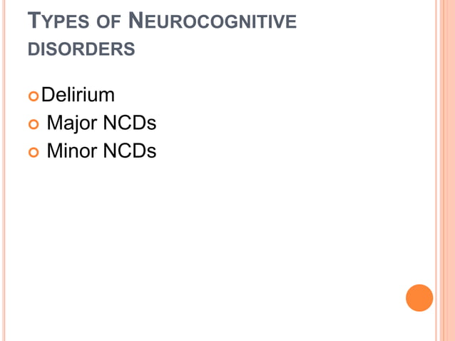 neurocognitive personality disorder | PPT