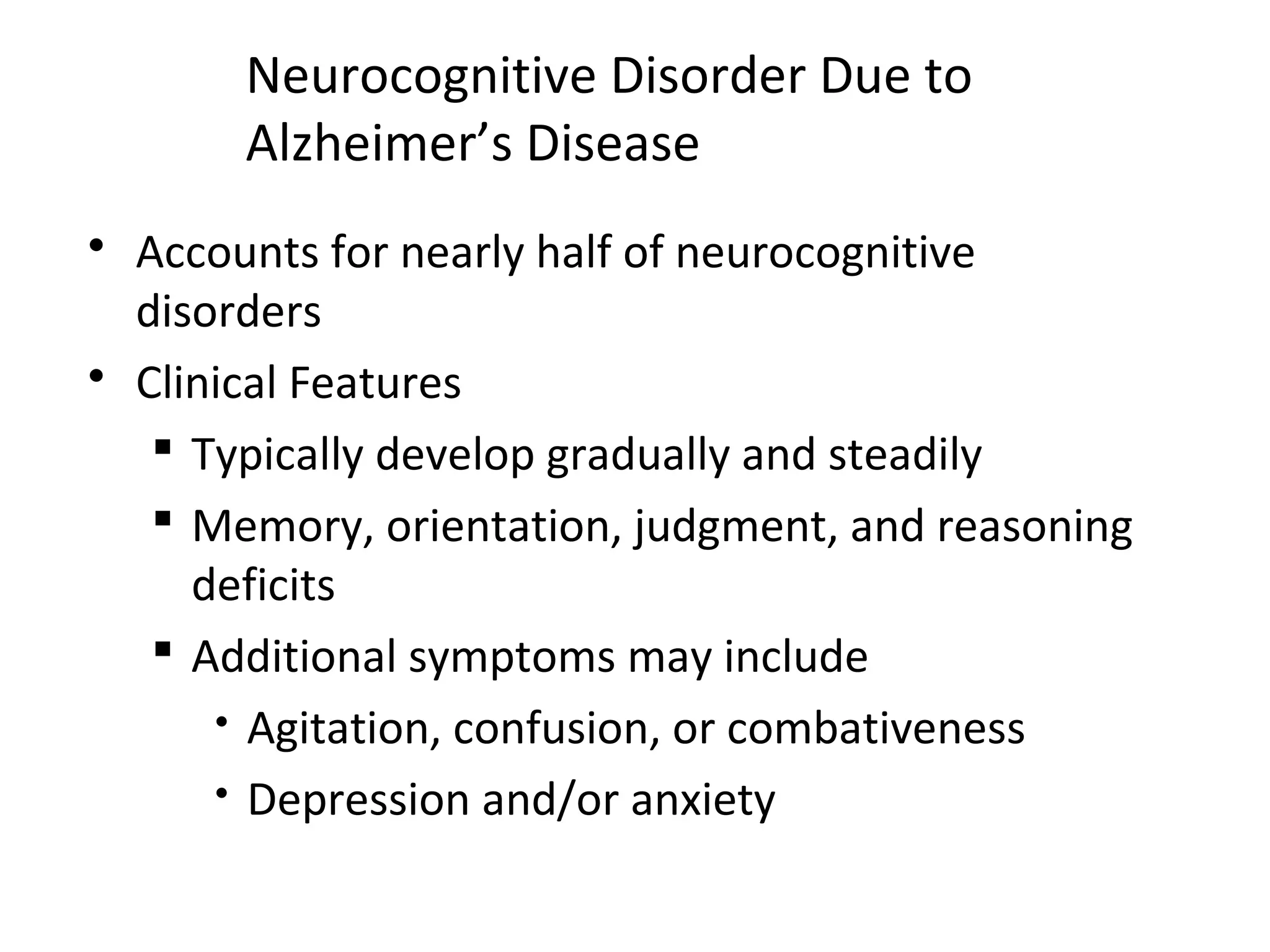 Neurocognitive disorders (1) | PPT