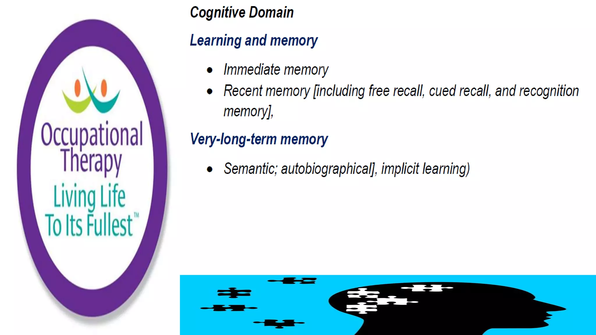 Neurocognitive Domains and Dementia | PPTX