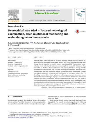 Neurocritical Care Triad - Focused Neurological Examination, Brain ...
