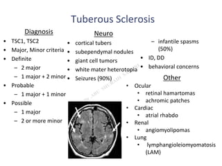 Neurocutaneous disorders | PPT