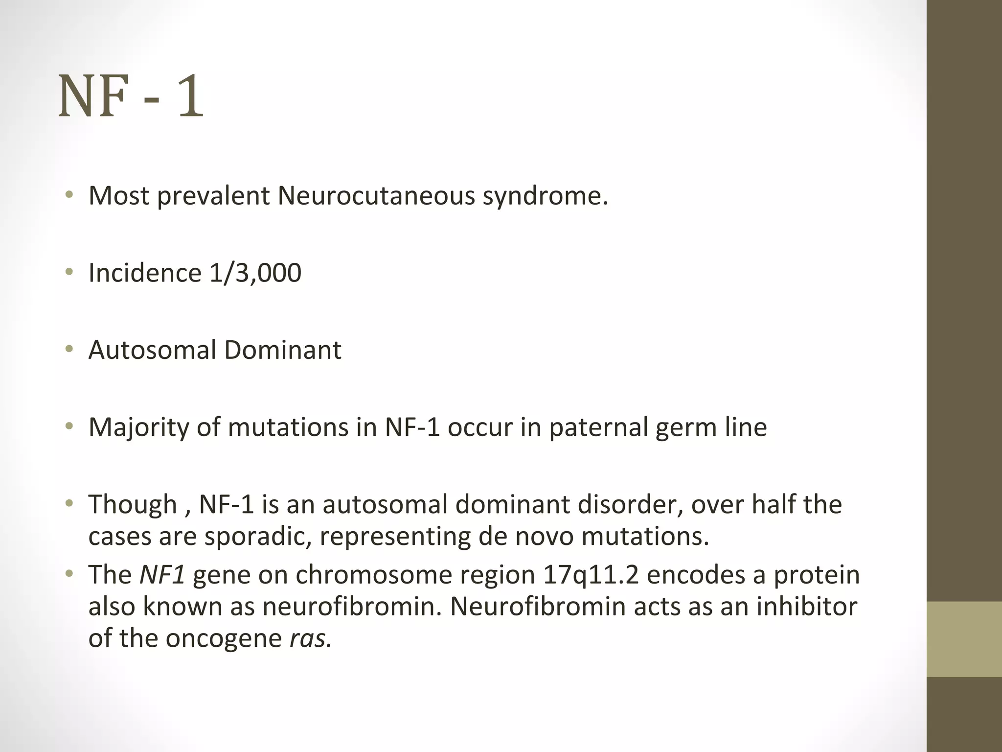 Neurocutaneous Syndromes | PPTX