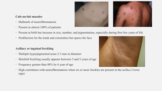 Neurocutaneous syndromes final powepoint | PPTX