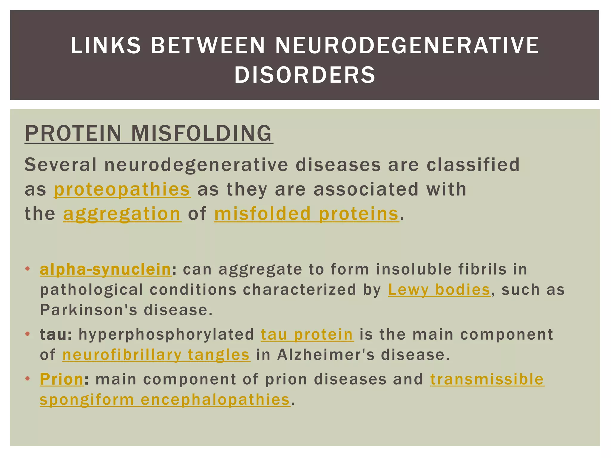 Neurodegenerative disorders | PPTX