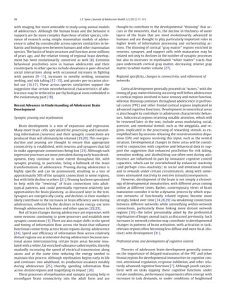 Neurodesarrollo del adolescente | PDF | Brain and Nervous System Disorders | Diseases and Conditions