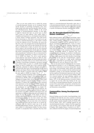 Neurodevelopmental Disorders (2008) | PDF