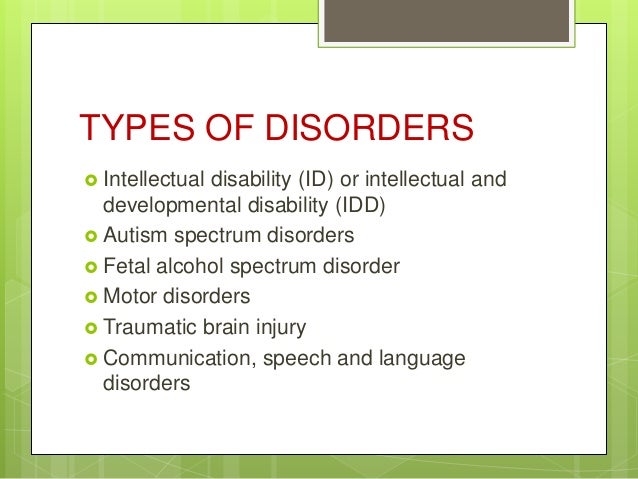 Neurodevelopmental disorders