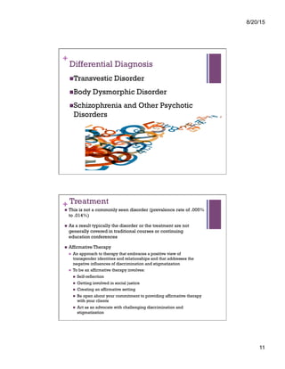 DSM-5: Neurodevelopmental Disorders and Gender Dysphoria | PDF