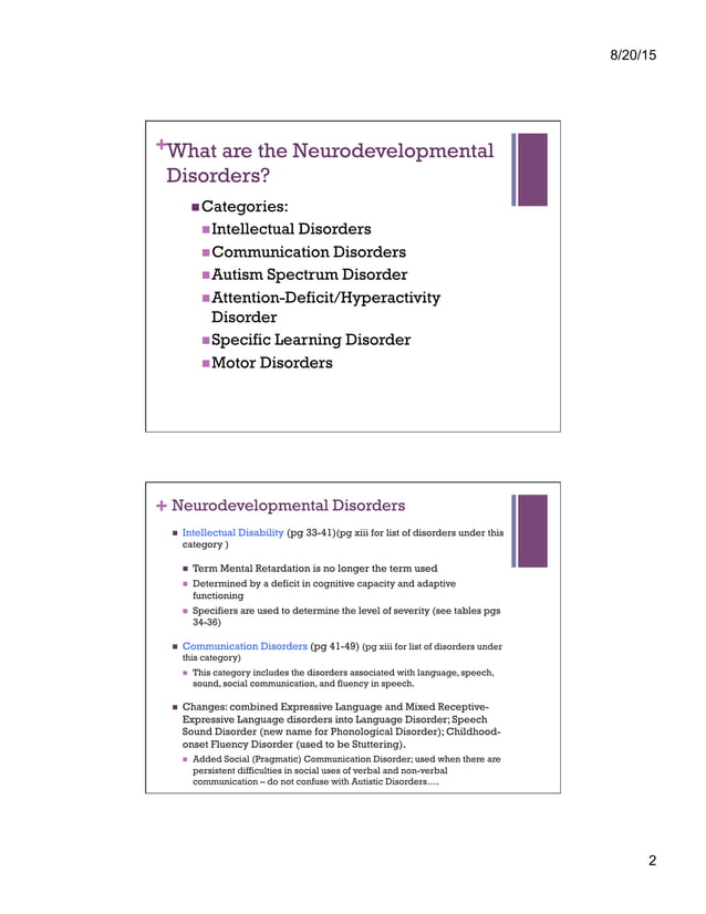 DSM-5: Neurodevelopmental Disorders and Gender Dysphoria | PDF