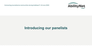 Celebrating diverse voices during lockdown | PPTX | Web Conferencing | Computer Software and ...