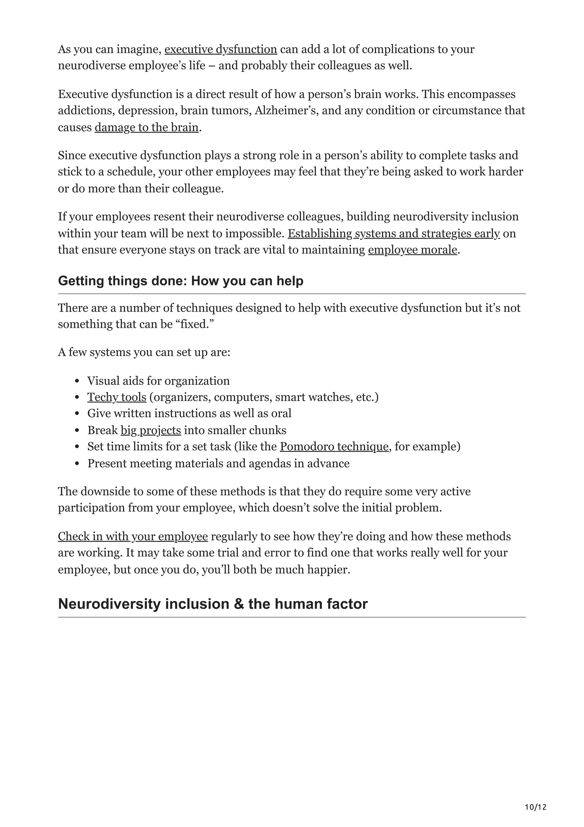 Neurodiversity Inclusion: A Quick Guide for HR | PDF