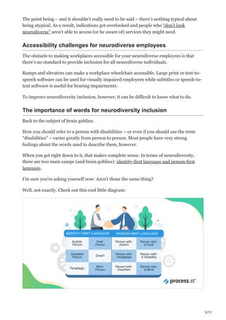 Neurodiversity Inclusion: A Quick Guide for HR | PDF