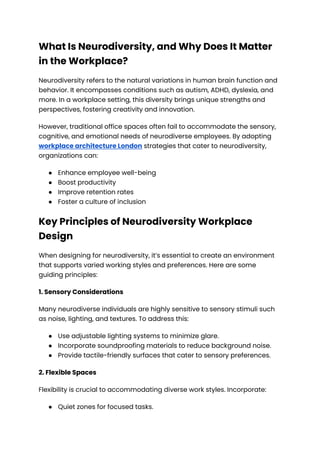 Neurodiversity in the Workplace- Designing Spaces That Work for ...