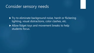 Instruction Strategies to Support Neurodivergent Students | PPTX ...