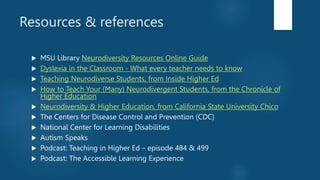 Instruction Strategies to Support Neurodivergent Students | PPTX ...