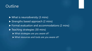 Instruction Strategies to Support Neurodivergent Students | PPTX ...