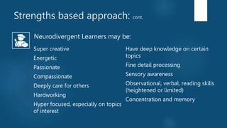 Instruction Strategies to Support Neurodivergent Students | PPTX ...