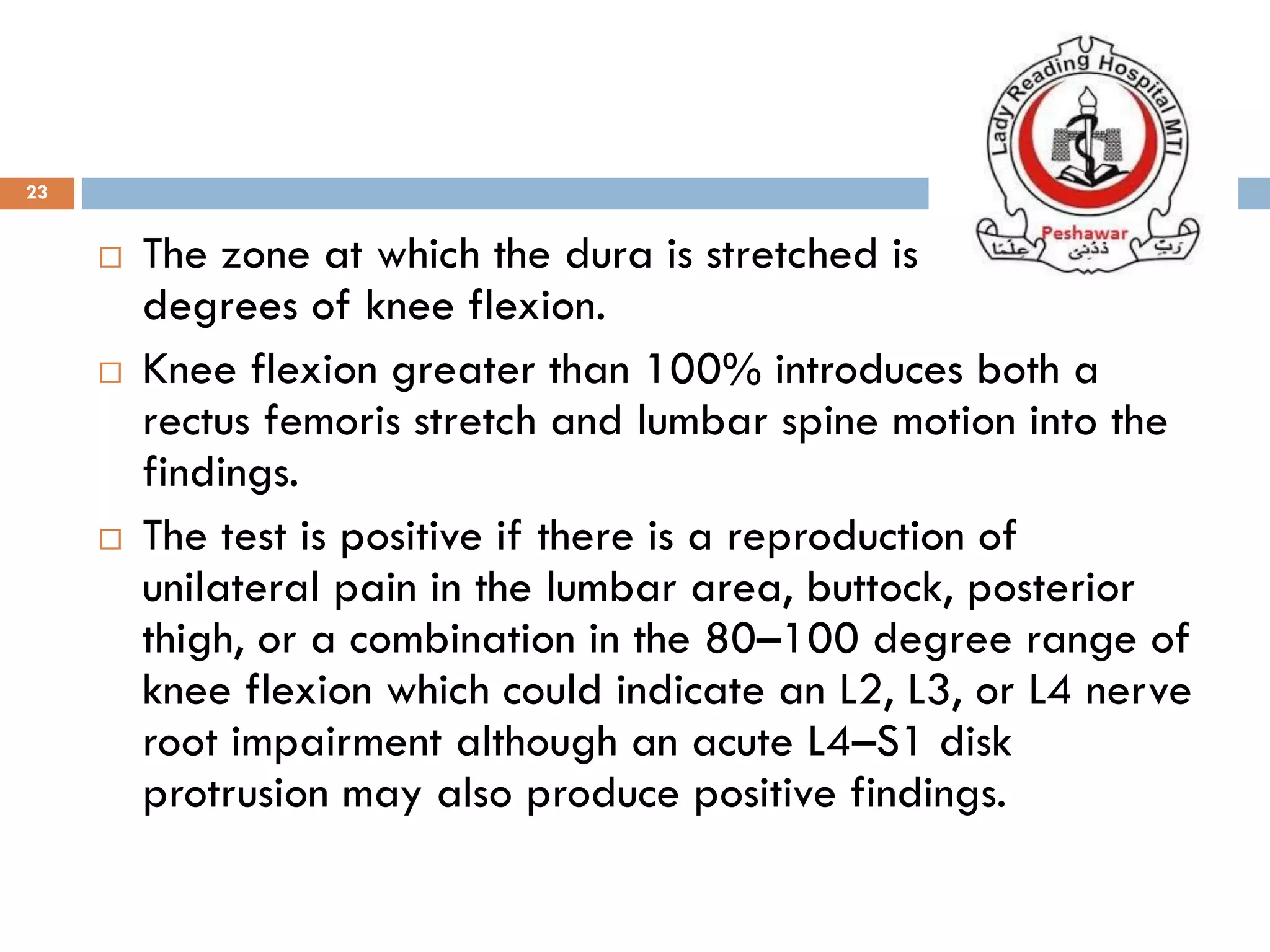 Neurodynamics & Mobilization of Lower Limbs | PDF