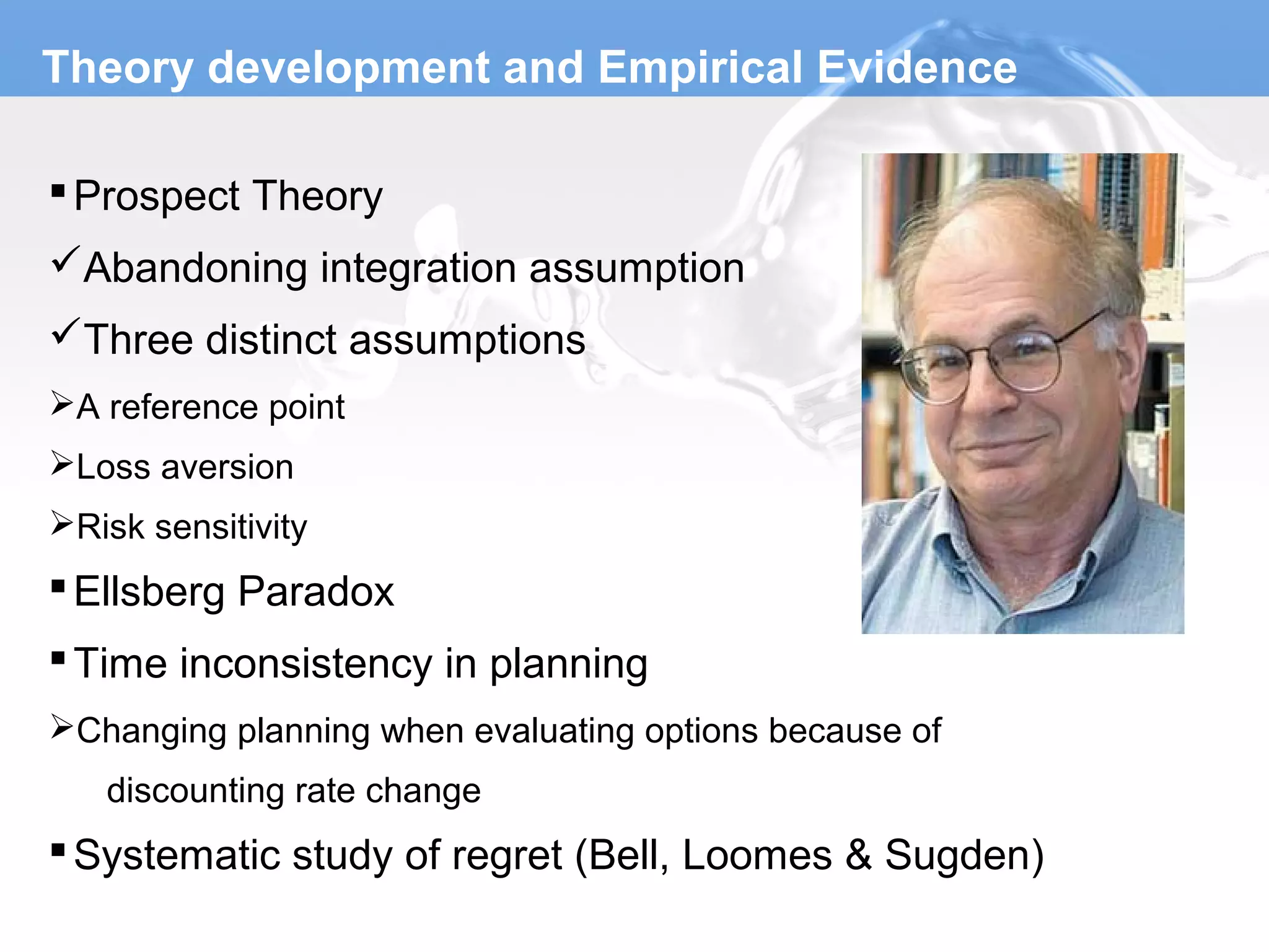Neuroeconomics Evidence for Decision-making Theory | PPT