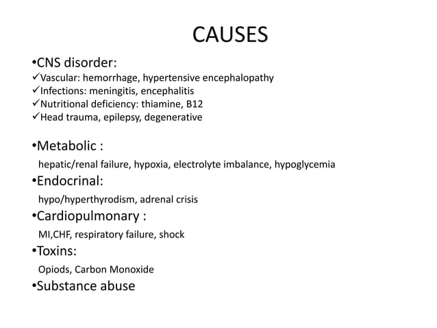 Neuro emergencies (1) | PPTX | Brain and Nervous System Disorders ...