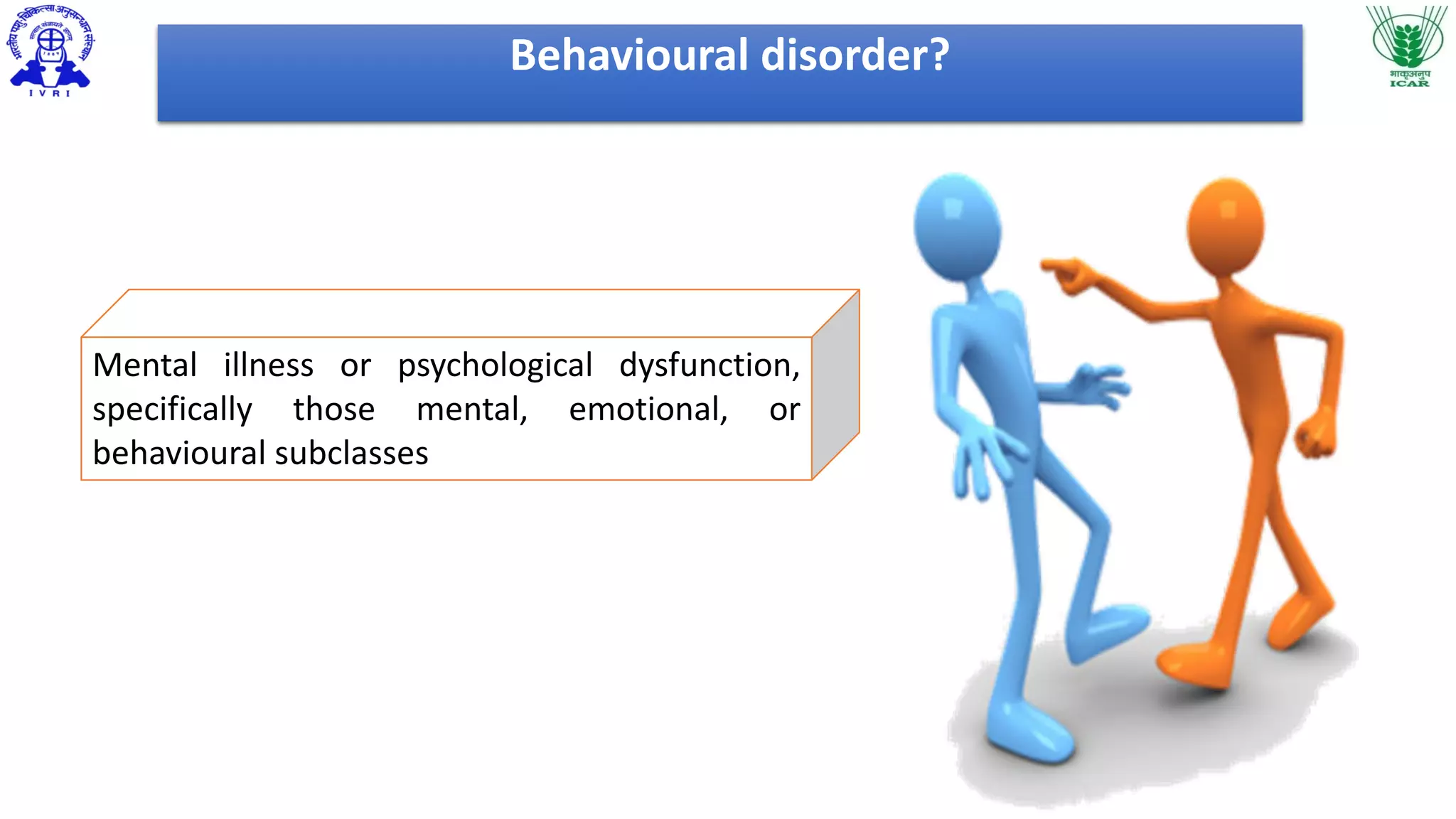 Neuro-endocrine basis of Behavioural Disorders in Farm Animals | PPT