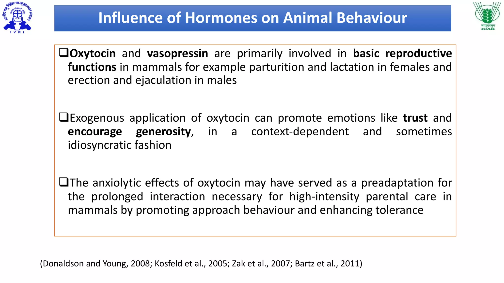 Neuro-endocrine basis of Behavioural Disorders in Farm Animals | PPT