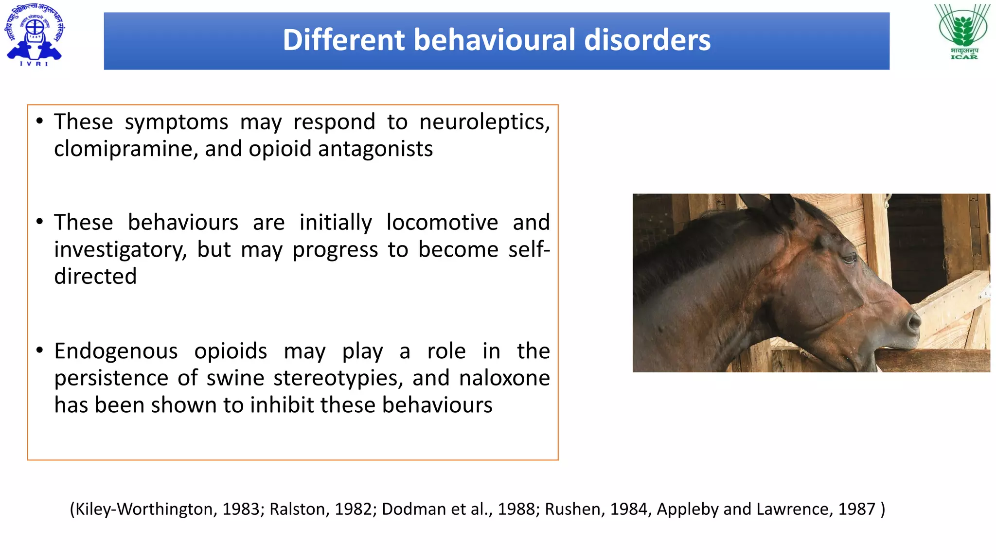 Neuro-endocrine basis of Behavioural Disorders in Farm Animals | PPT