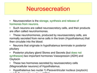 Neuroendocrine system and Neurosecretion | PPTX