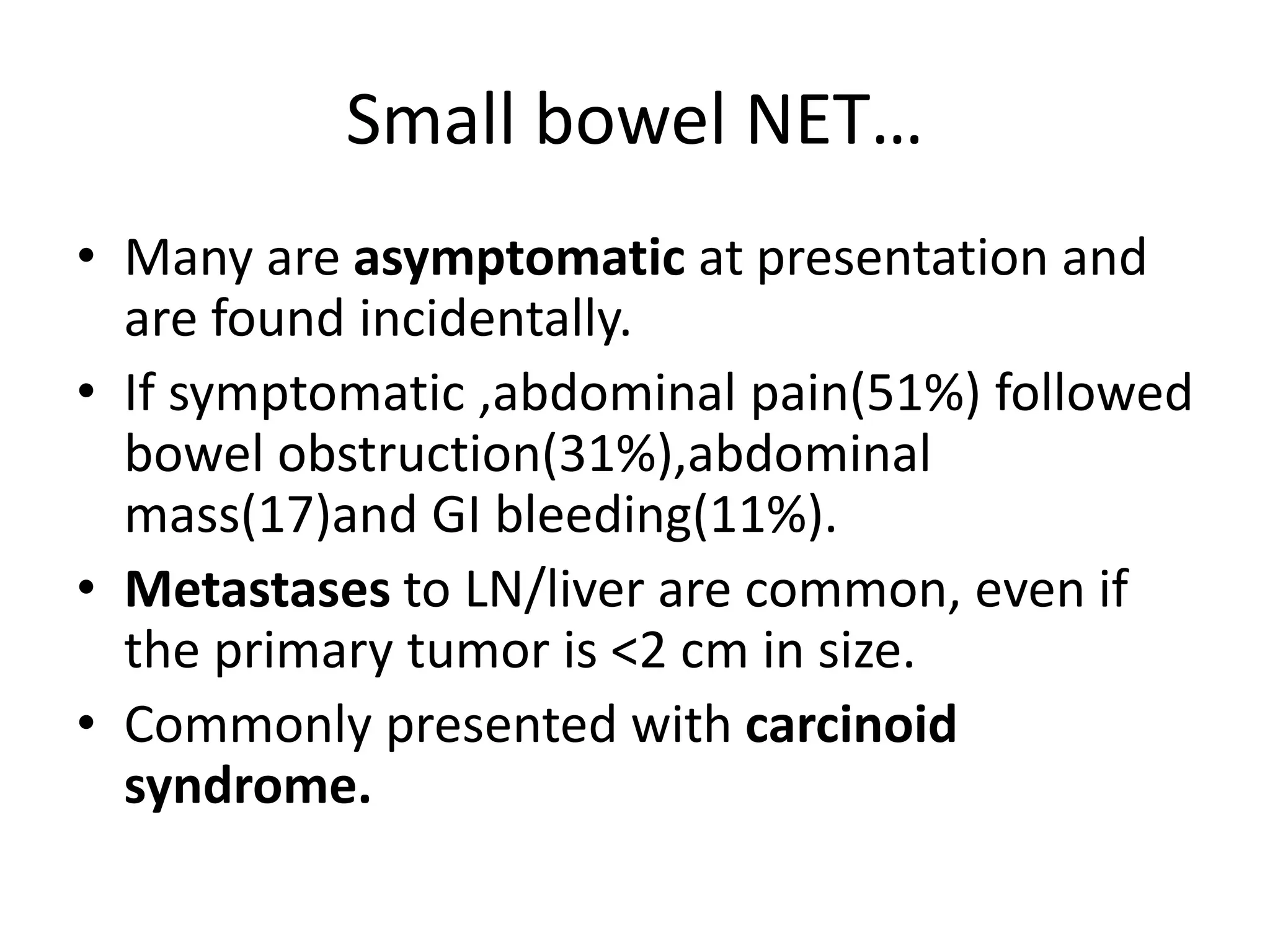 gastrointestinal Neuro endocrine tumors , GIT NET | PPTX