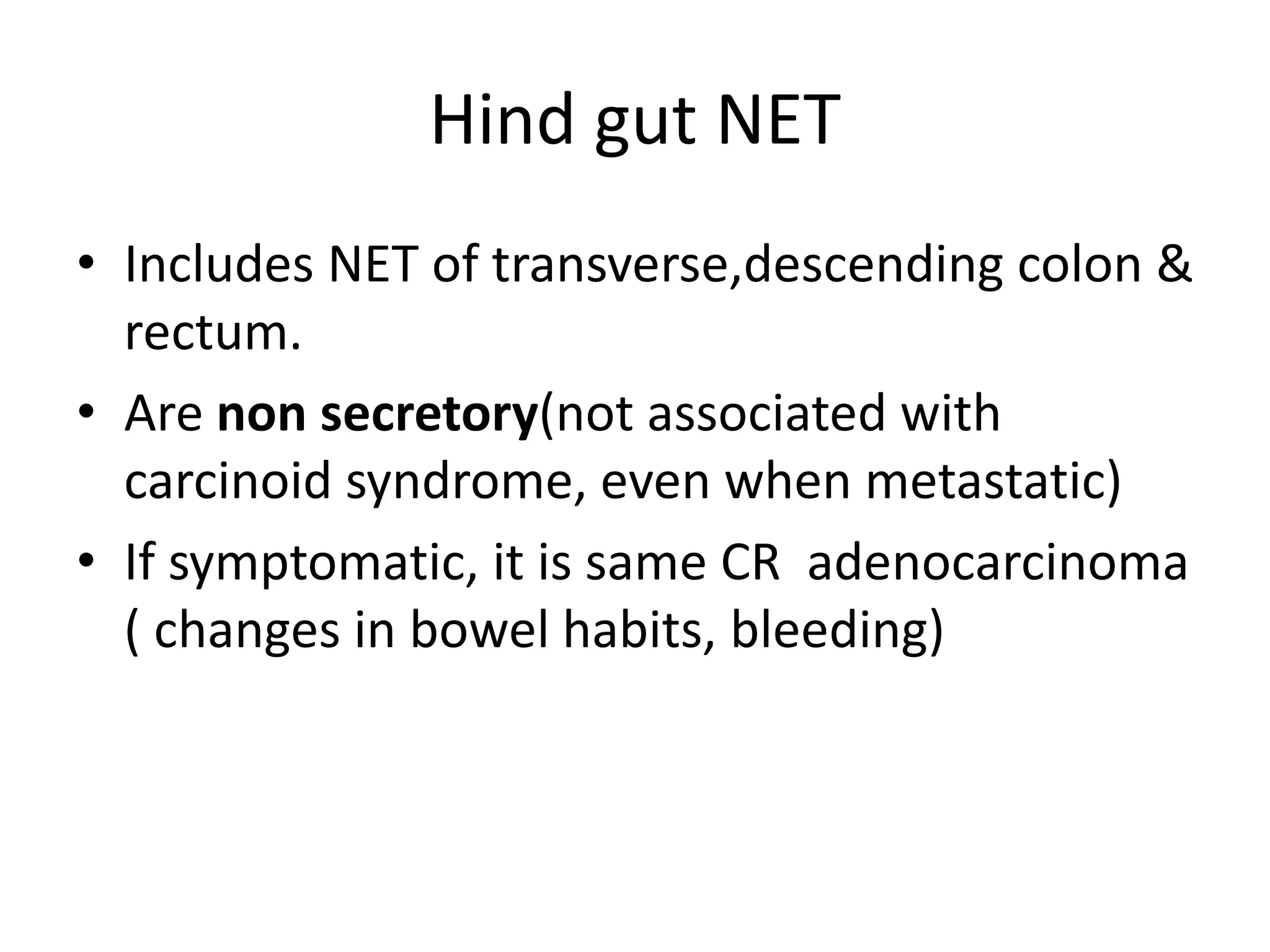 gastrointestinal Neuro endocrine tumors , GIT NET | PPTX