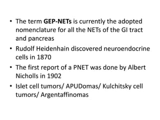 Neuroendocrine tumors of pancreas | PPTX