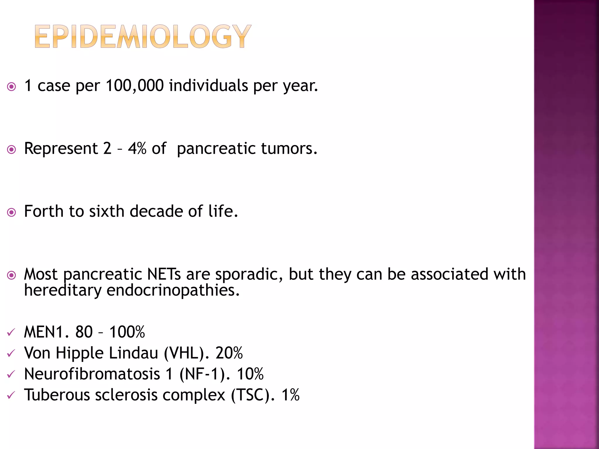Neuroendocrine tumors of the pancreas | PPTX