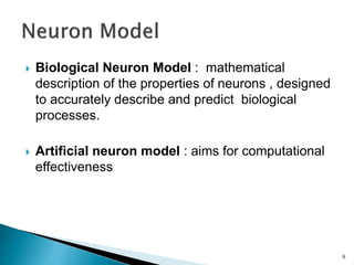 Integrate and Fire based neuron model | PPT