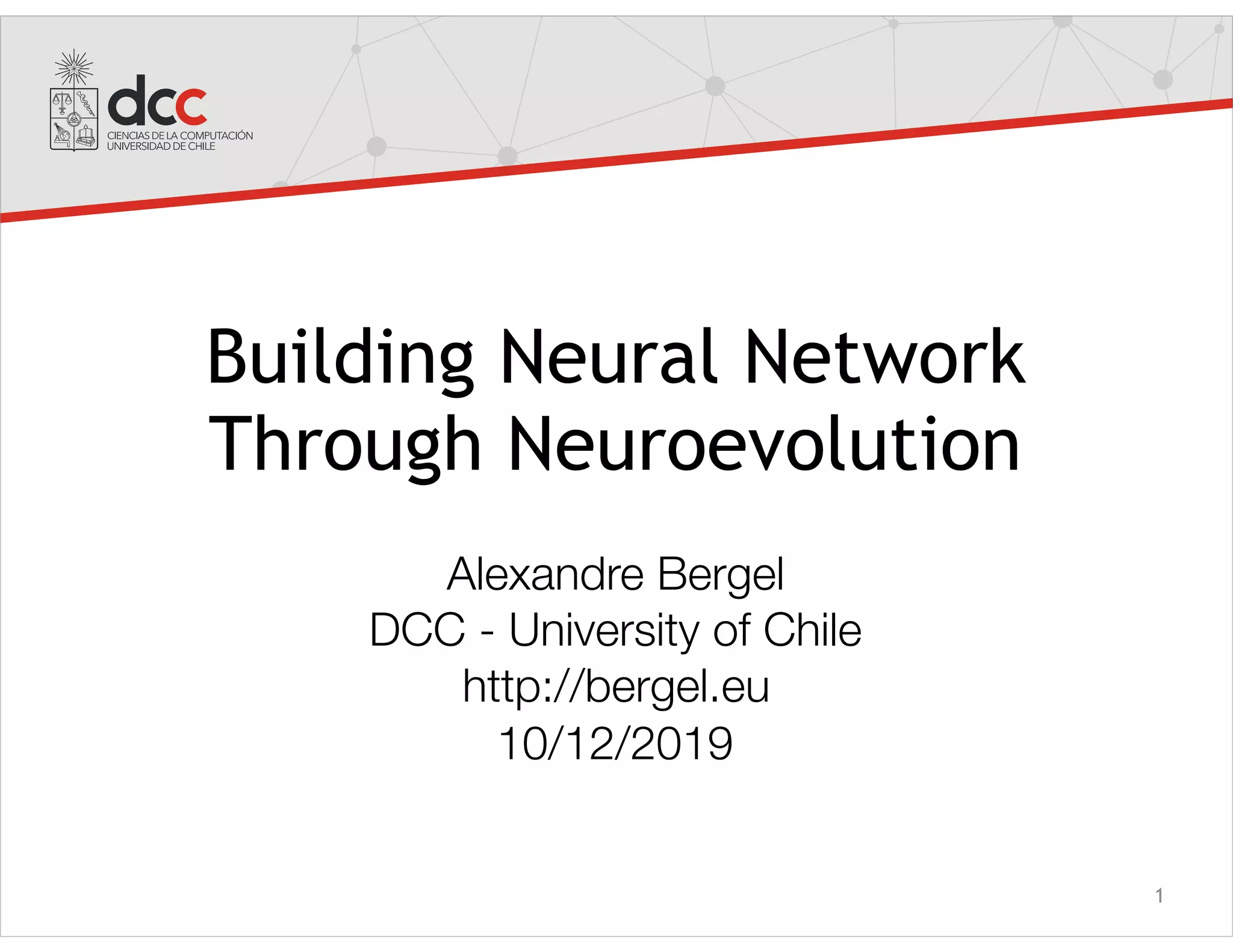 Building Neural Network Through Neuroevolution | PDF