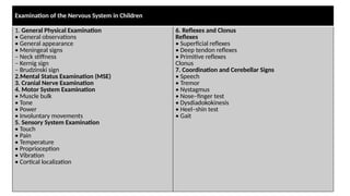neuro exam BM.pptx, neurological examination in children | PPTX