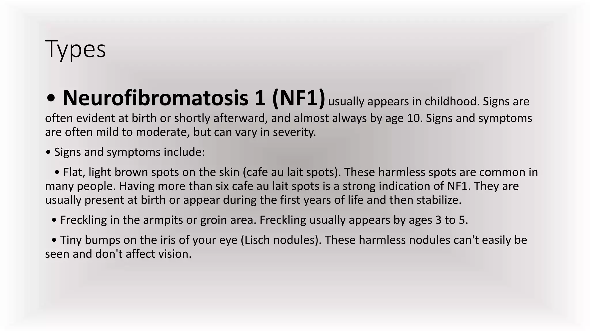 Neurofibromatosis | PPTX