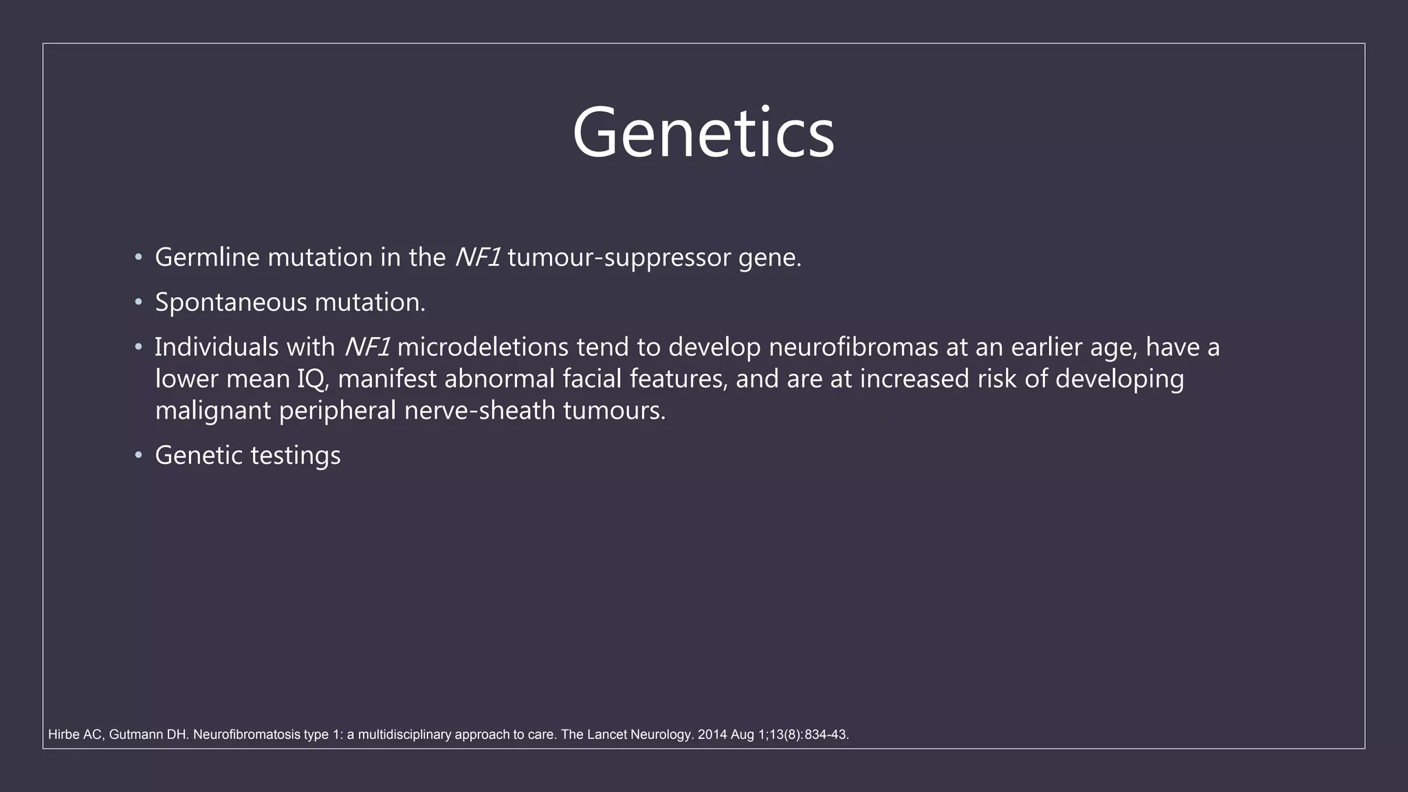 Neurofibromatosis Type I | PPTX