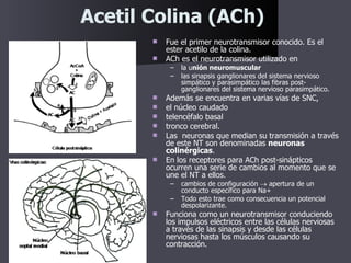 Neurofisiología Mediadores QuíMicos | PPT