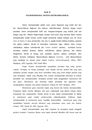 Neurofisiology extrapiramidal | DOCX