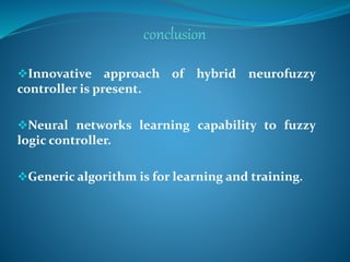 Neuro-Fuzzy Controller | PPTX