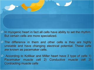 Neurogenic and myogenic hearts | PPT