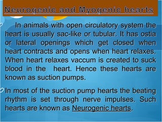 Neurogenic and myogenic hearts | PPT