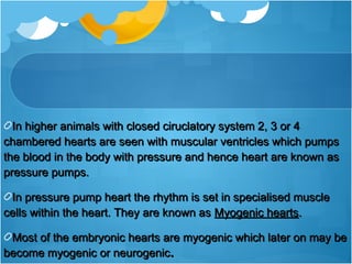 Neurogenic and myogenic hearts | PPT