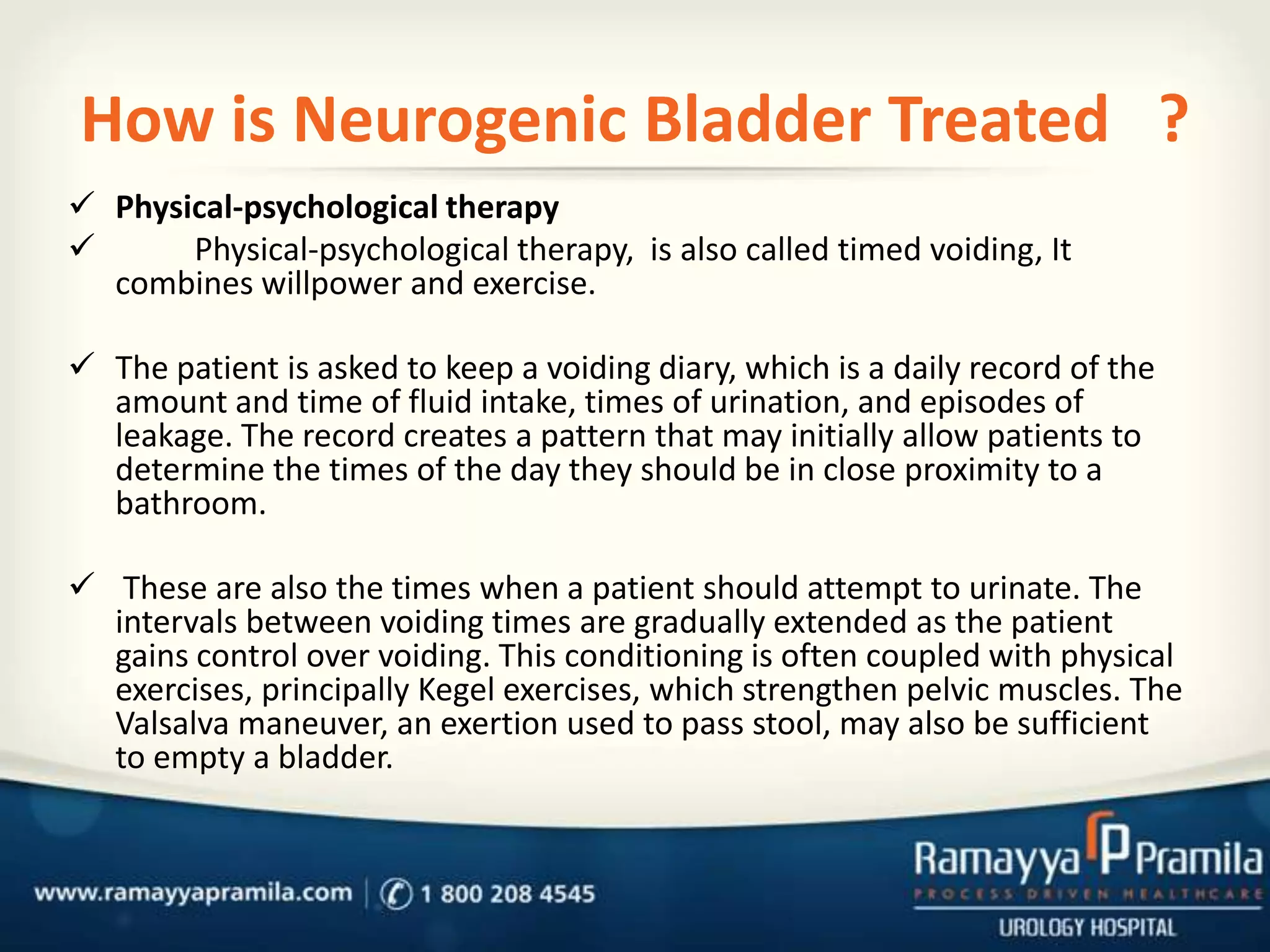 Neurogenic bladder | PPTX